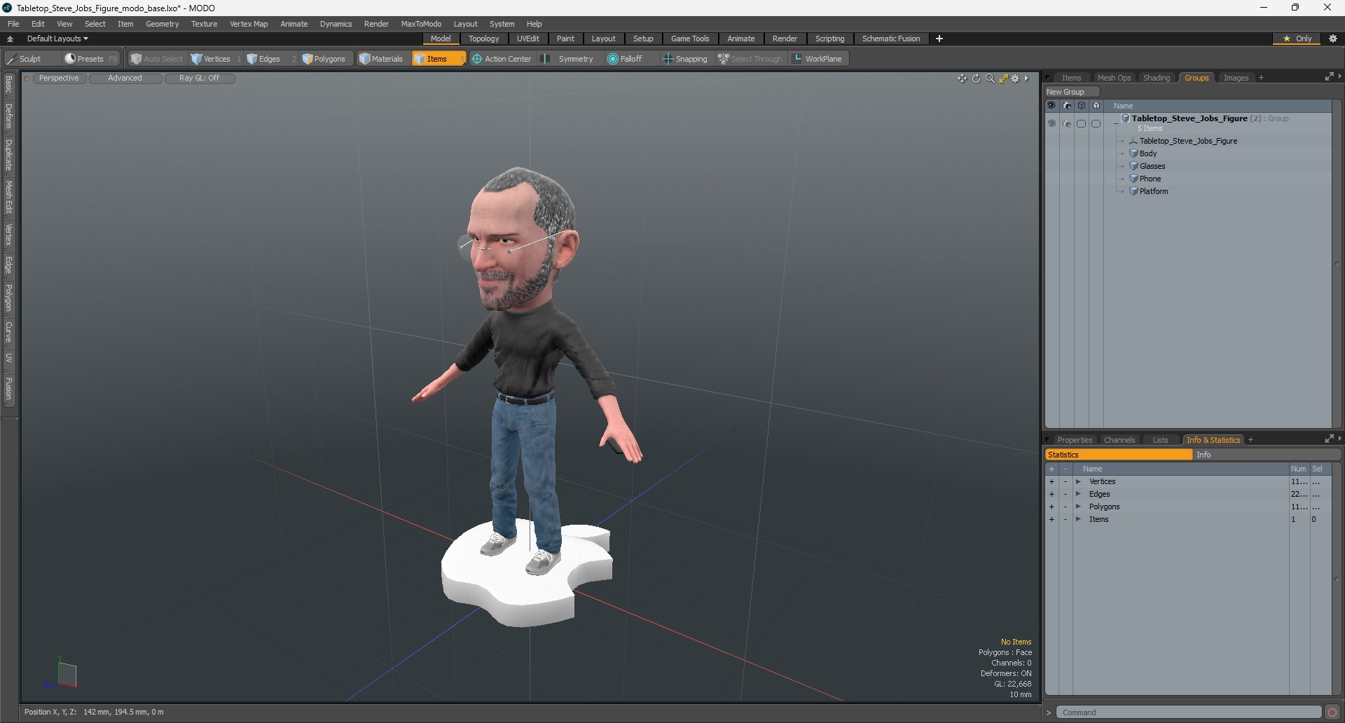 3D Tabletop Steve Jobs Figure For 3D Print - TurboSquid 2285479