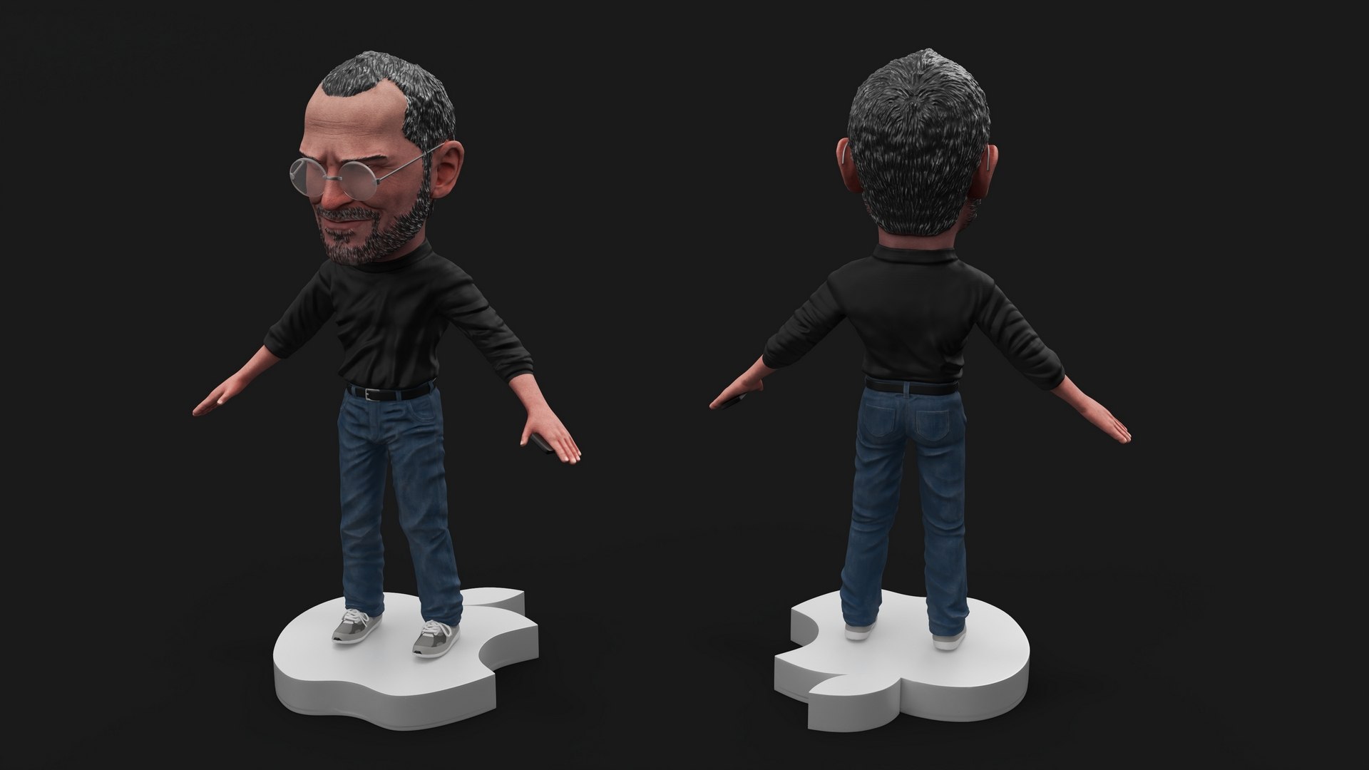 3D Tabletop Steve Jobs Figure For 3D Print - TurboSquid 2285479
