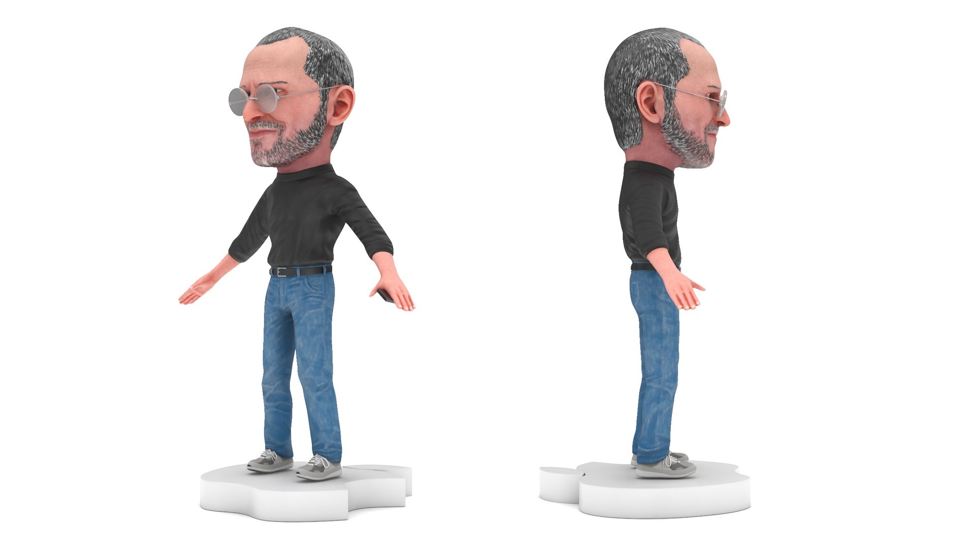 3D Tabletop Steve Jobs Figure For 3D Print - TurboSquid 2285479