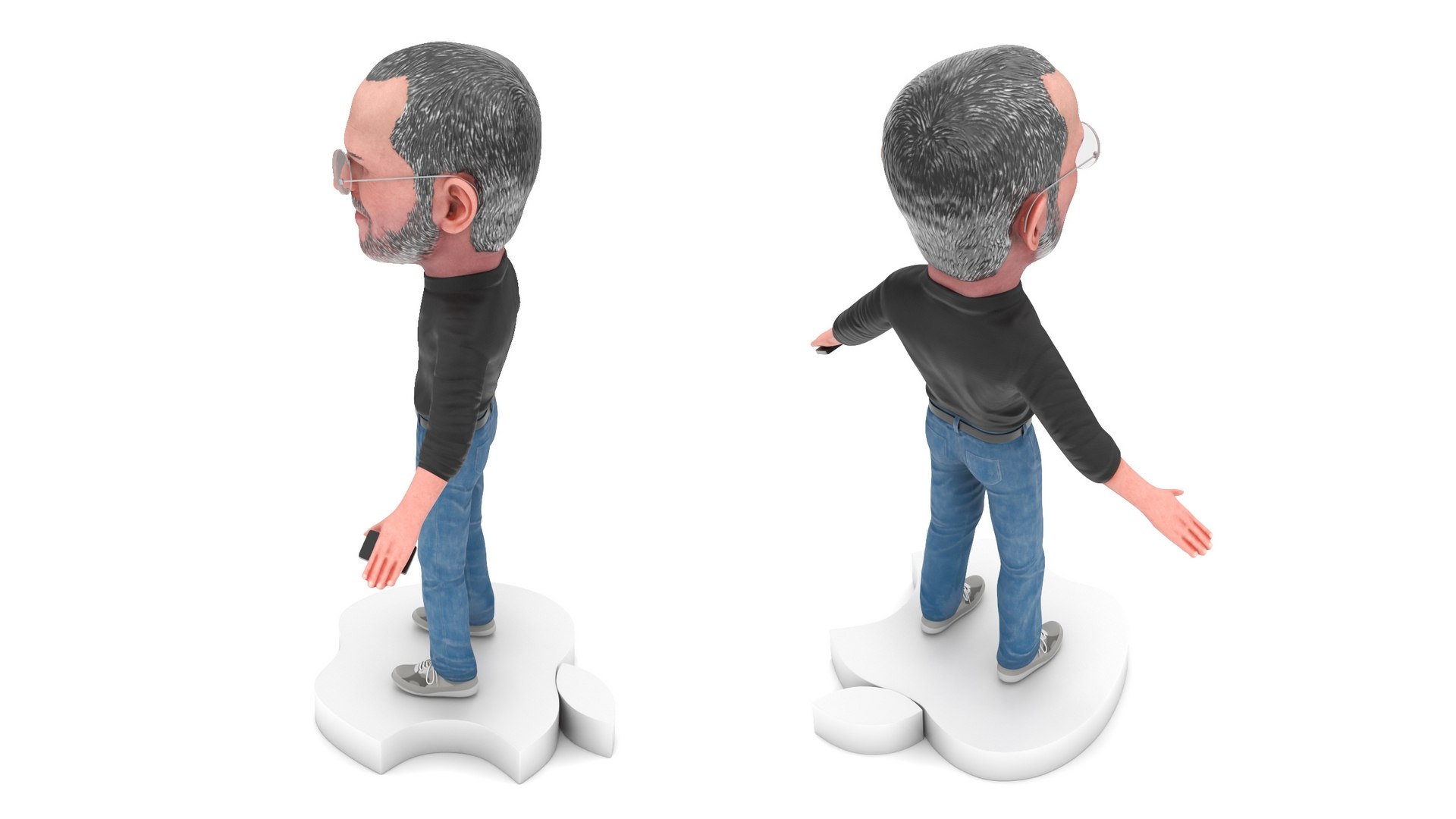 3D Tabletop Steve Jobs Figure For 3D Print - TurboSquid 2285479