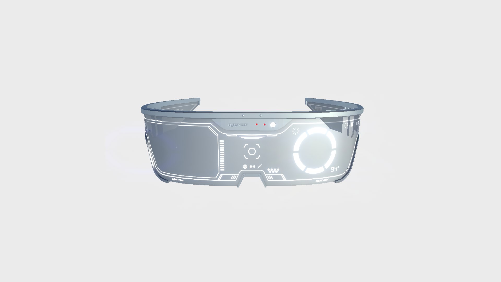 SciFi Glasses Visor 06 White - Character Design Fashion 3D Model ...