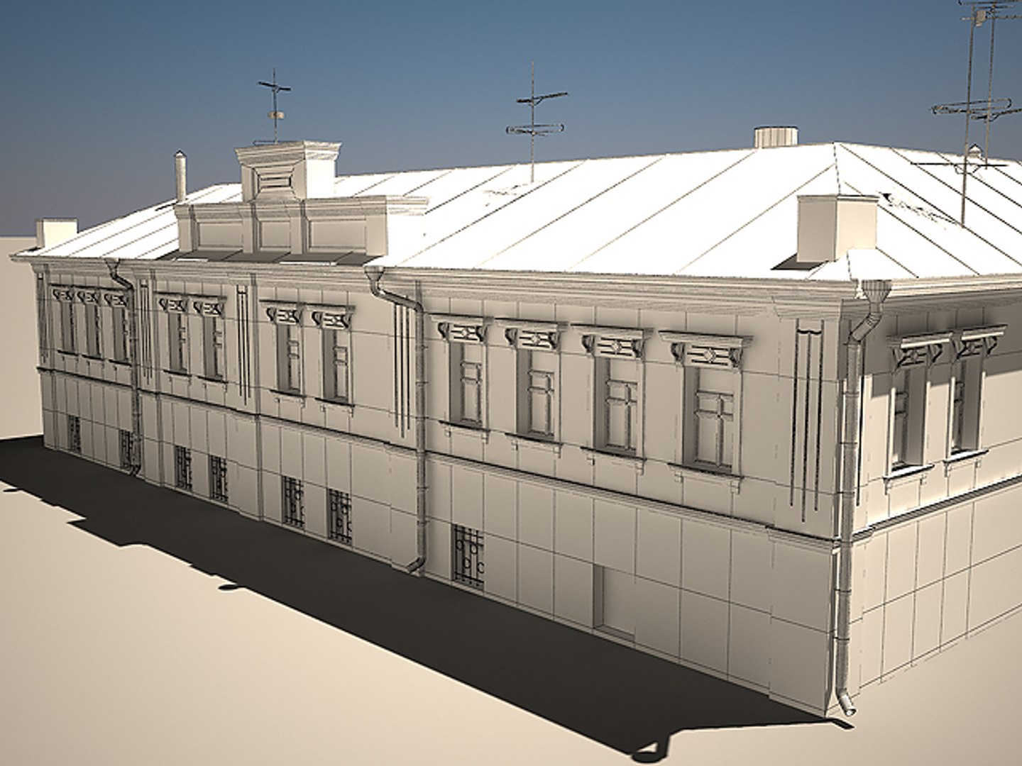 Real Old Building 3d Max