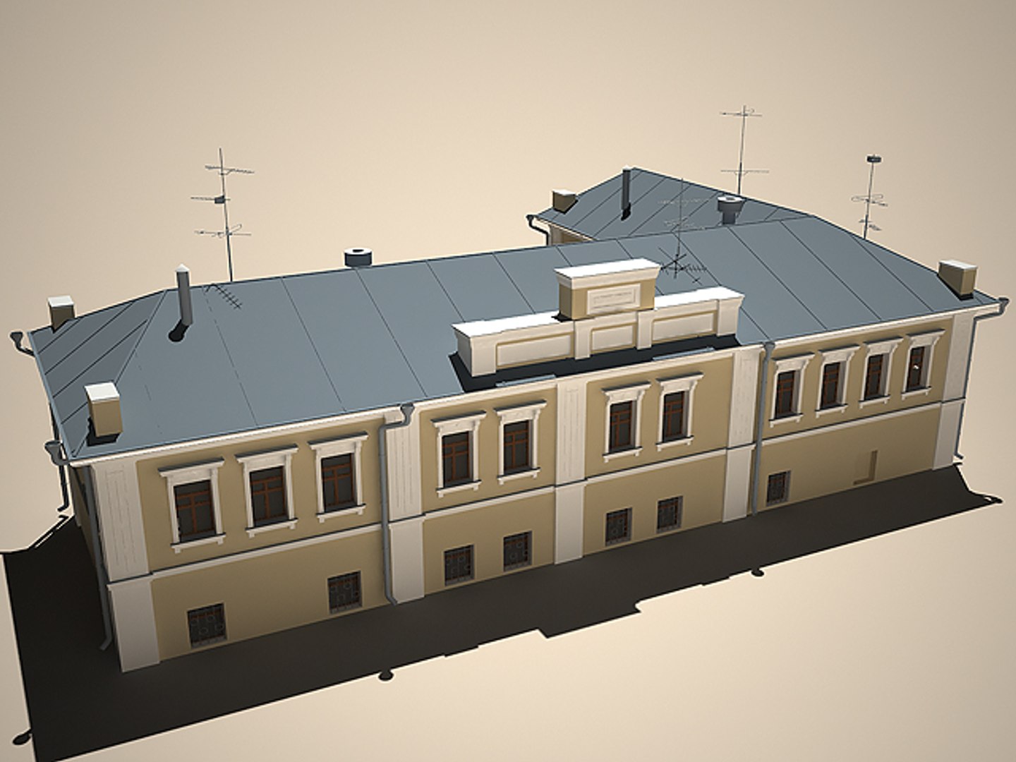 Real Old Building 3d Max