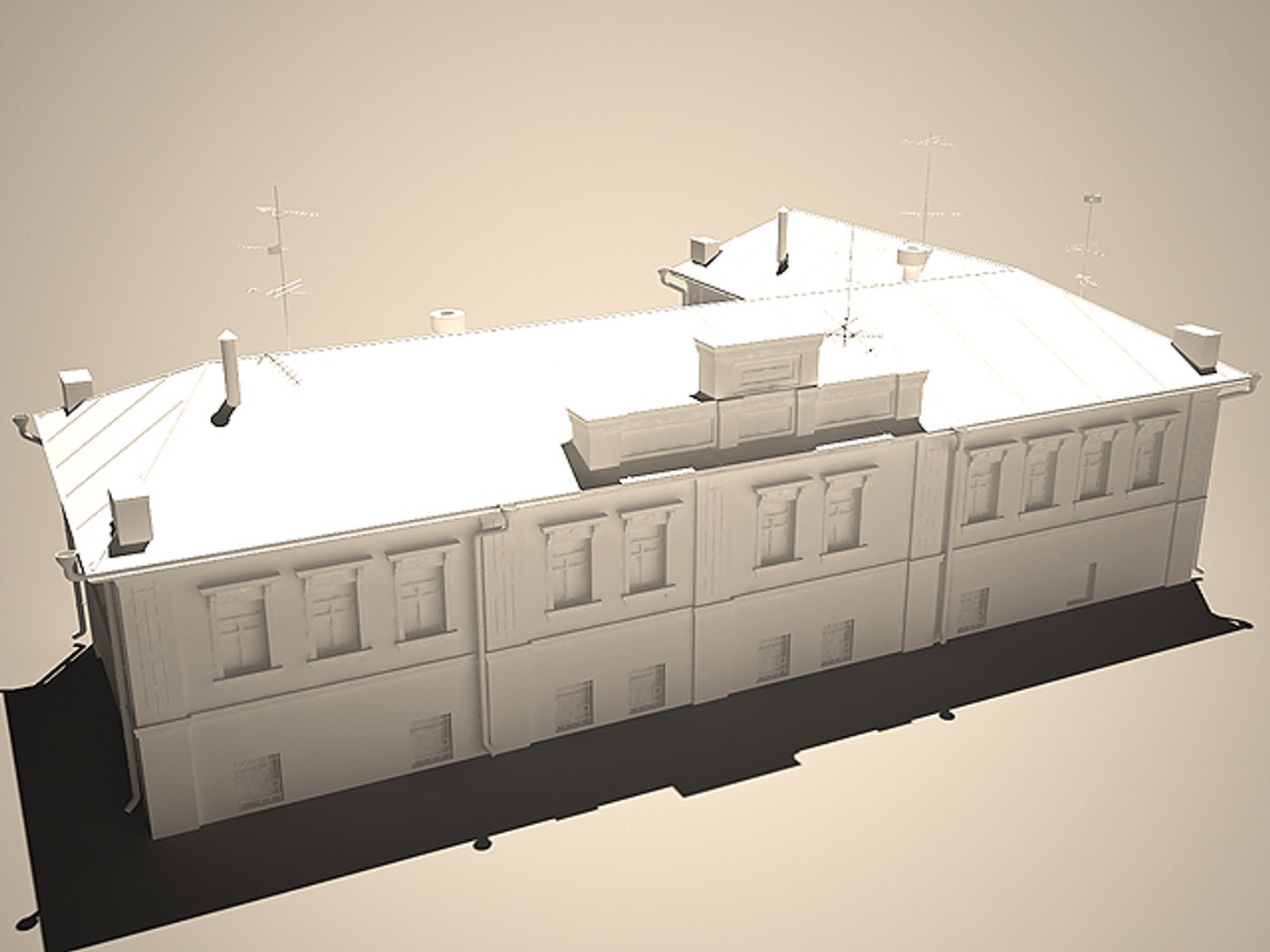 Real Old Building 3d Max