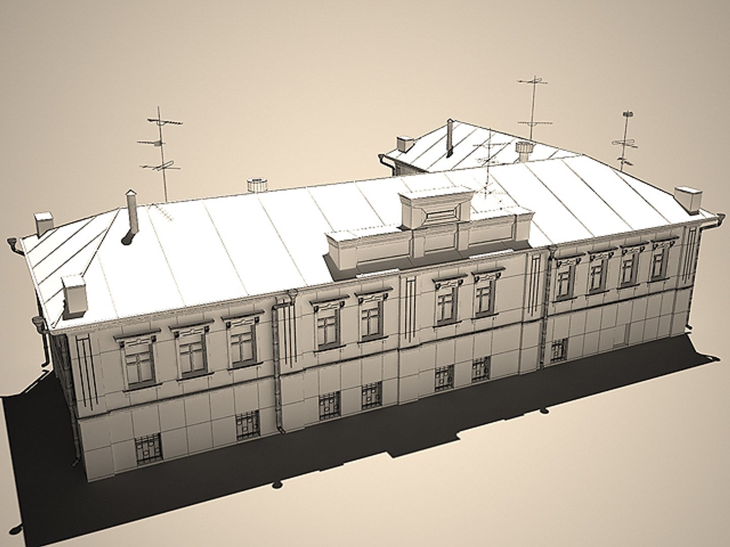 Real Old Building 3d Max