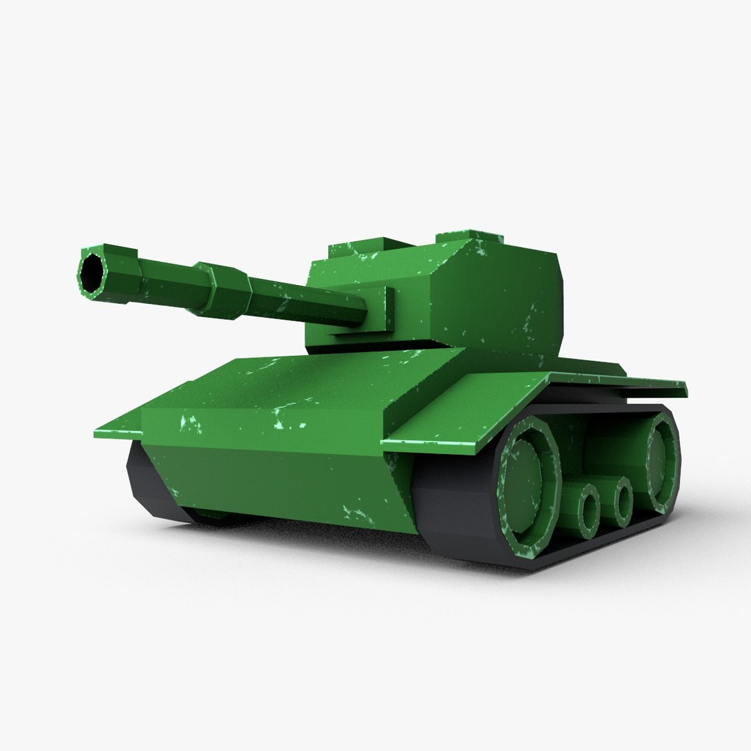 3D tank cartoon - TurboSquid 1675723