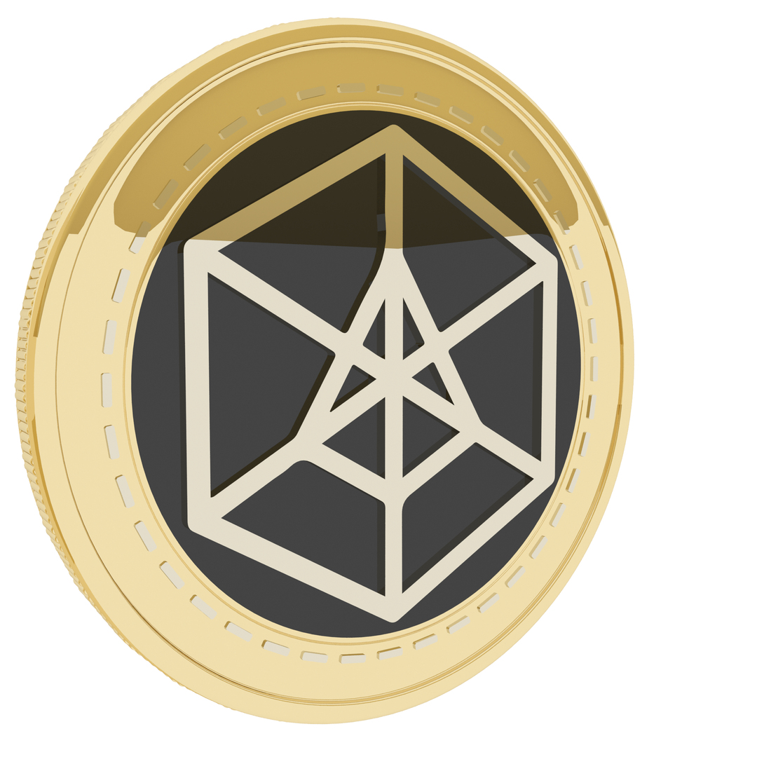 Arcblock Cryptocurrency Gold Coin 3D - TurboSquid 1782247