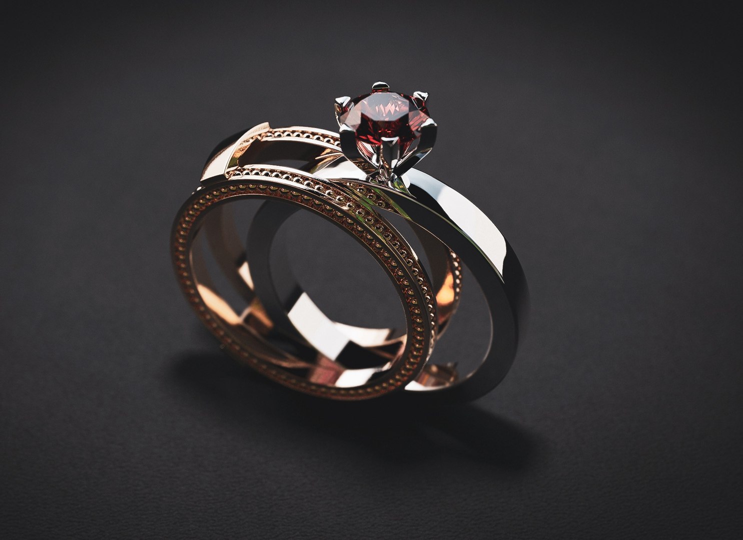 Jewellery Collapsible Ring Stones Model - TurboSquid 1520587