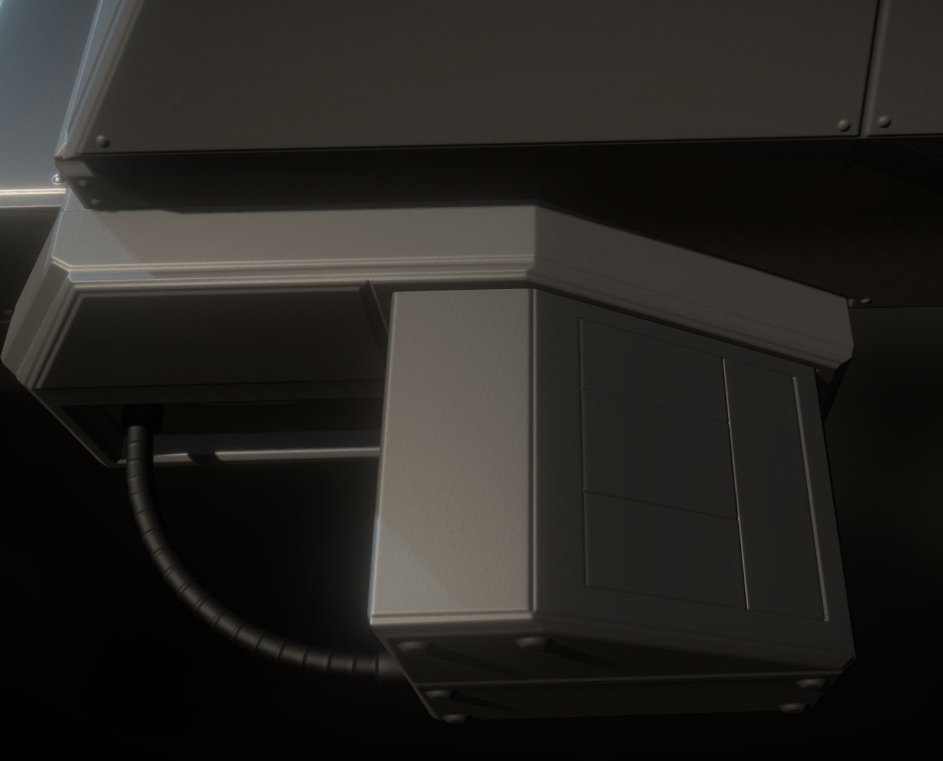 version laser gun module 3d model