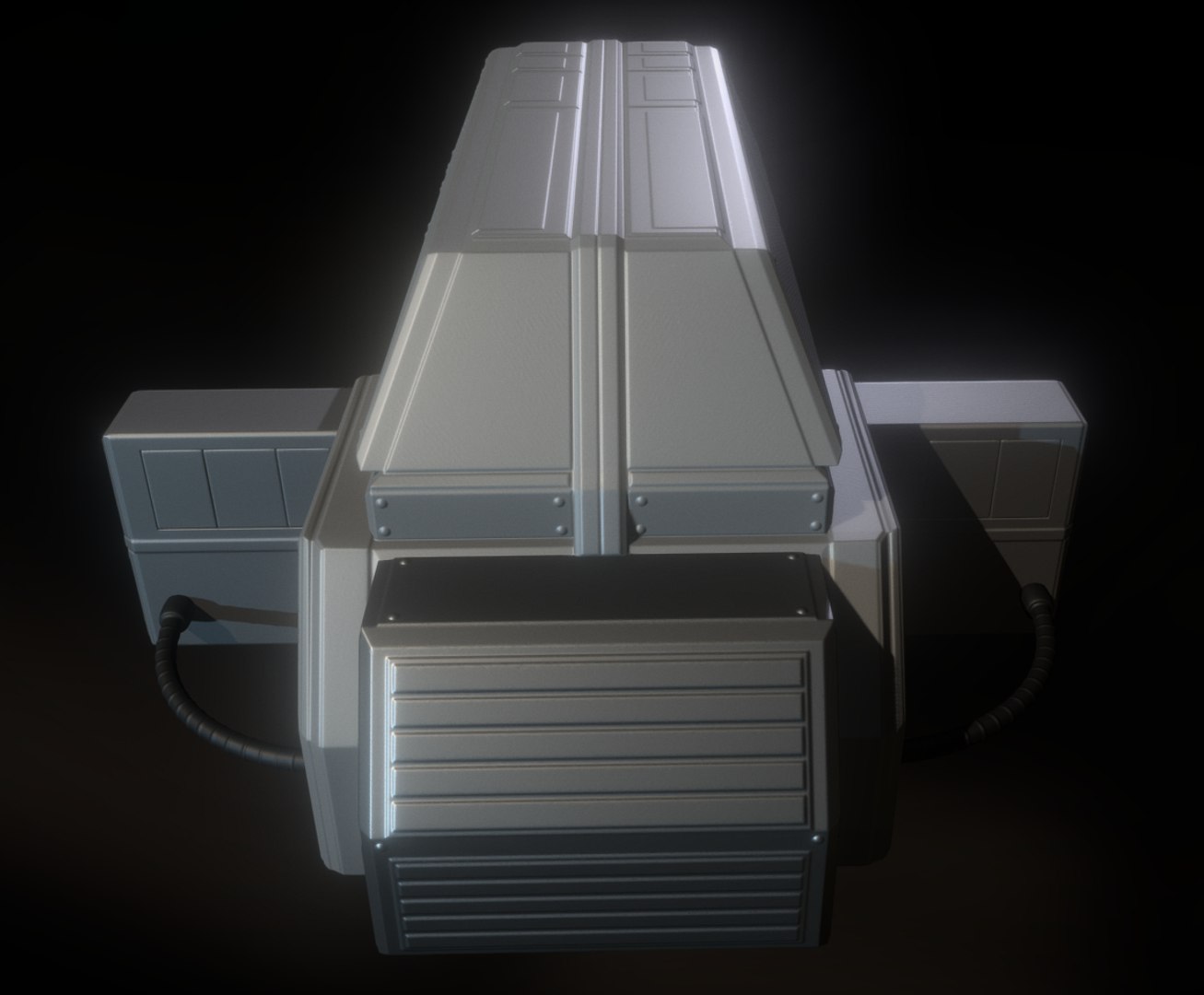 version laser gun module 3d model