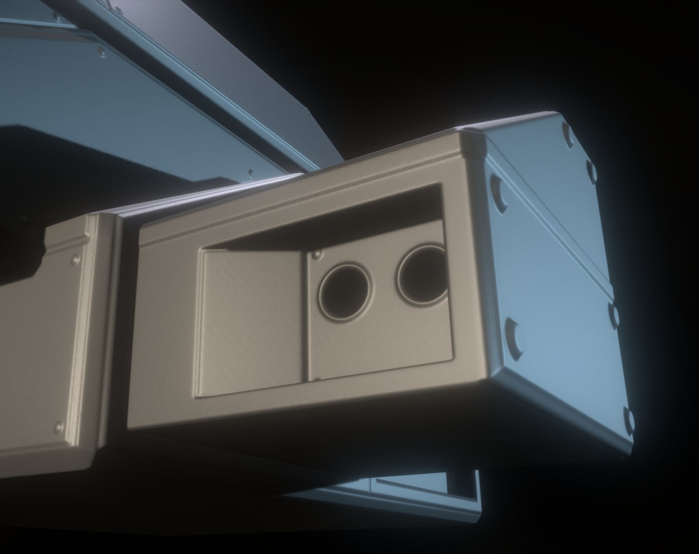 version laser gun module 3d model
