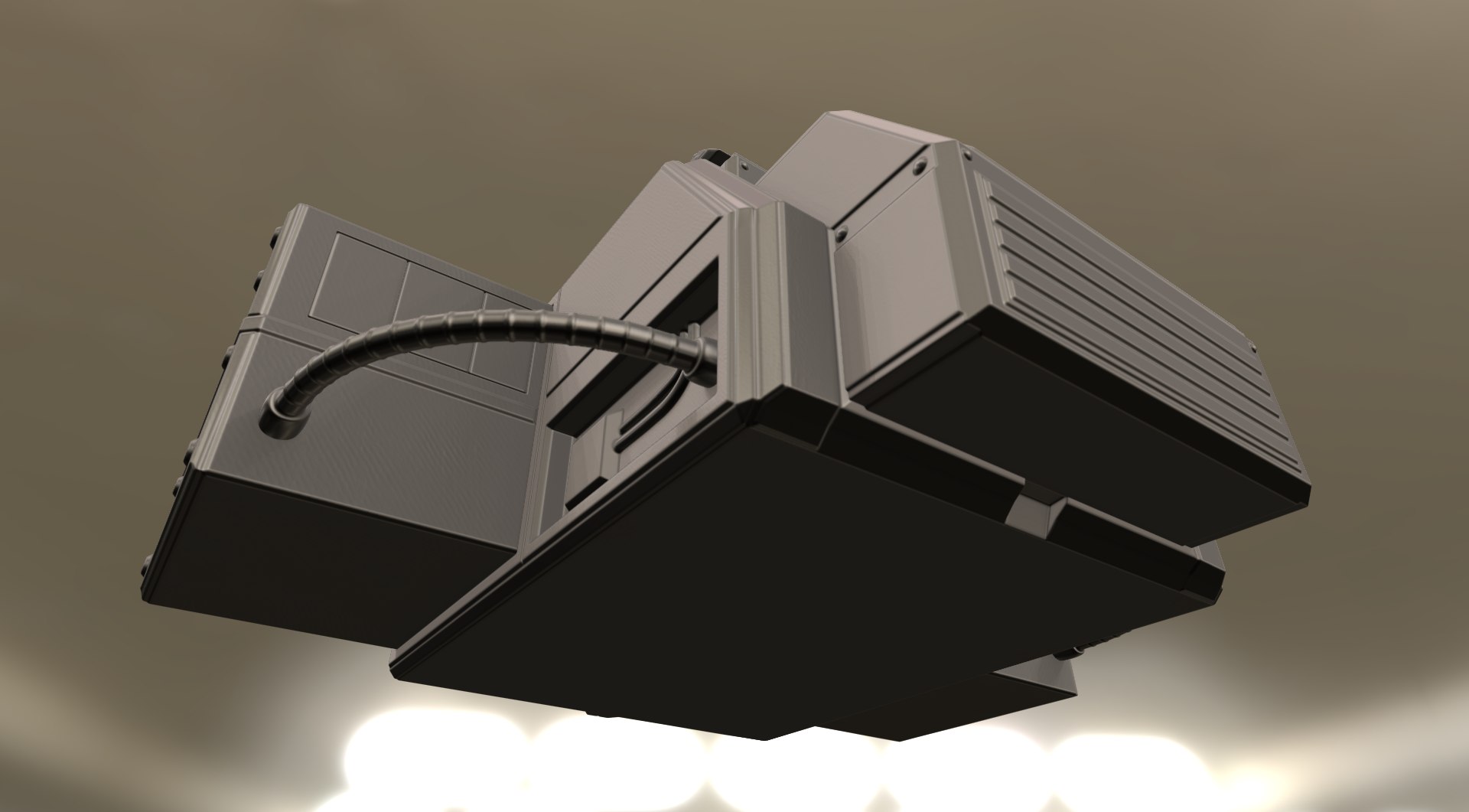 version laser gun module 3d model