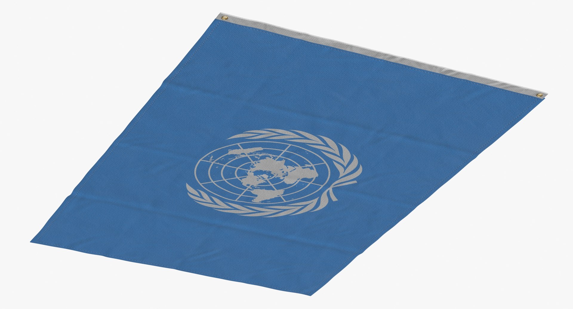 Flag Laying Pose 3D Model - TurboSquid 1573463