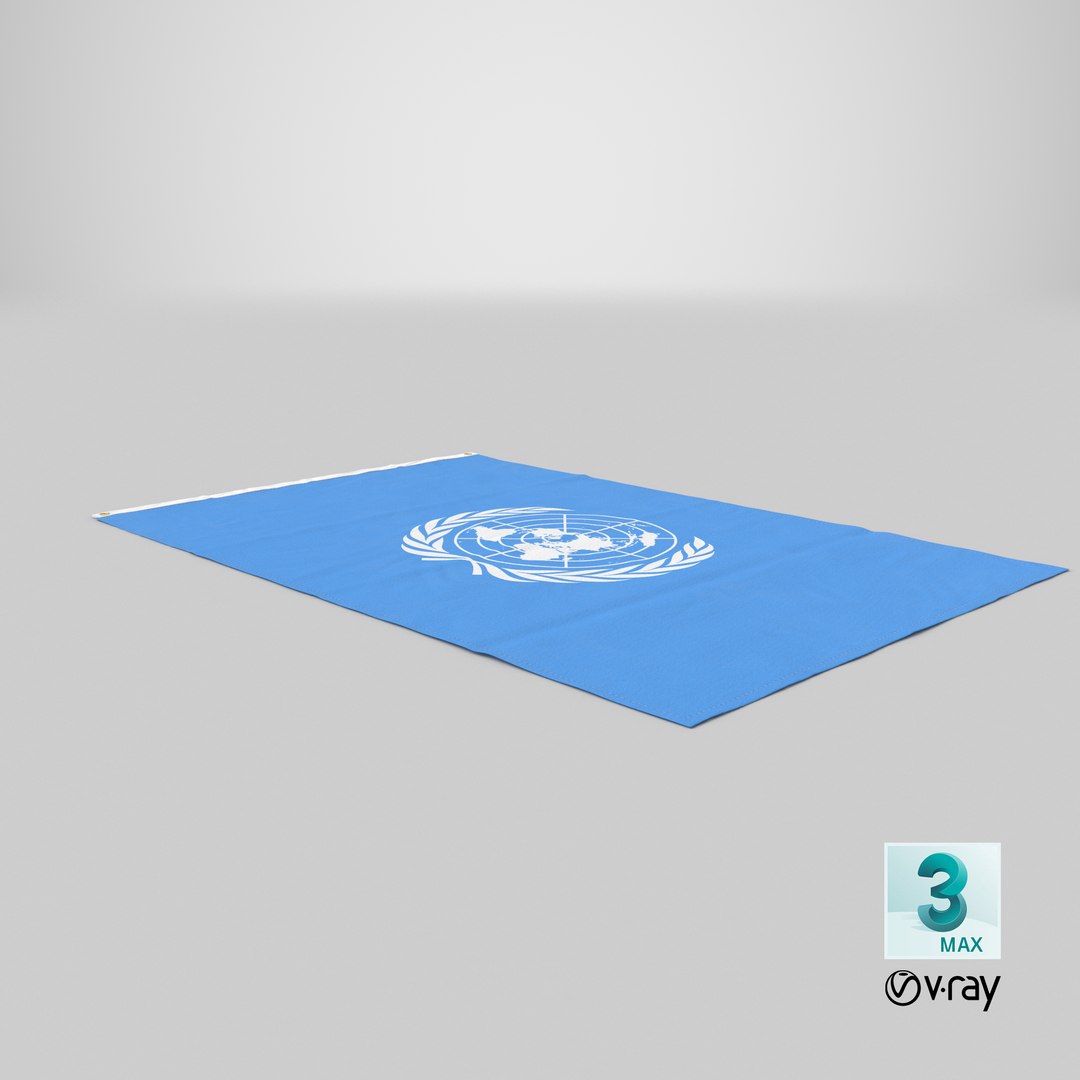 Flag laying pose 3D model - TurboSquid 1573463