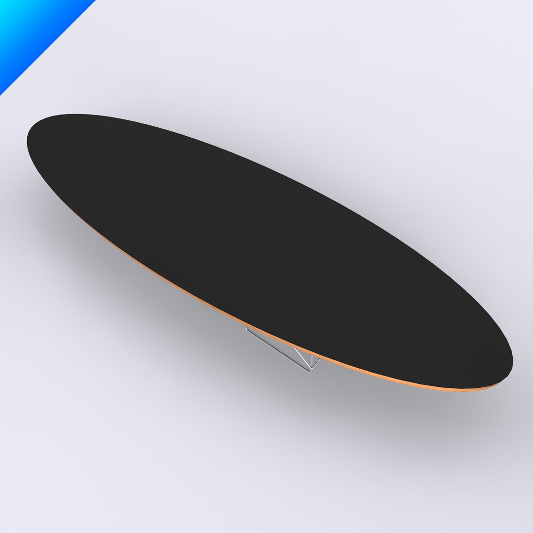 3d table charles eames elliptical model