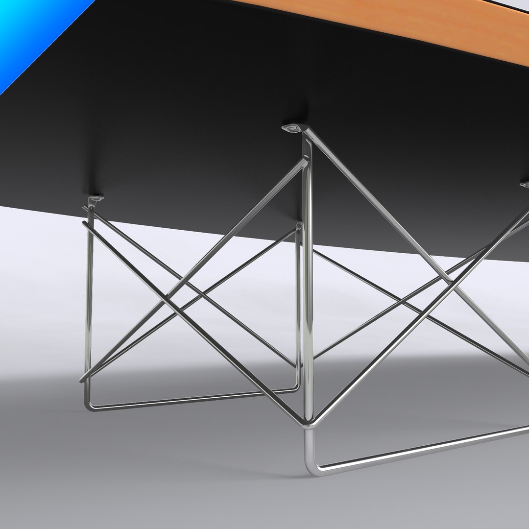 3d table charles eames elliptical model