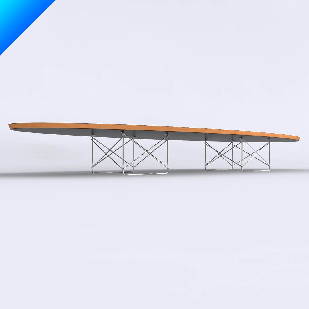 3d table charles eames elliptical model