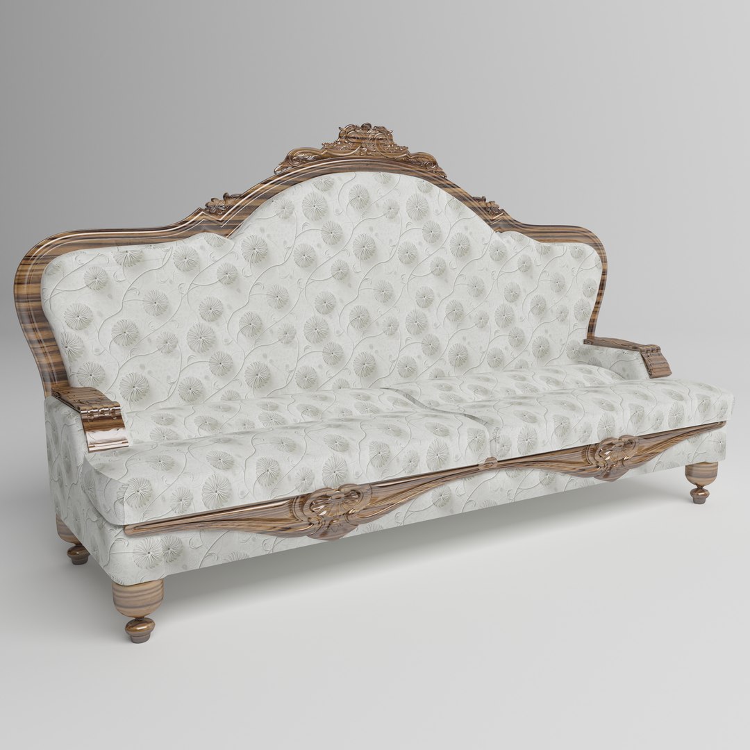 3D Model Classic Sofa - TurboSquid 1844515