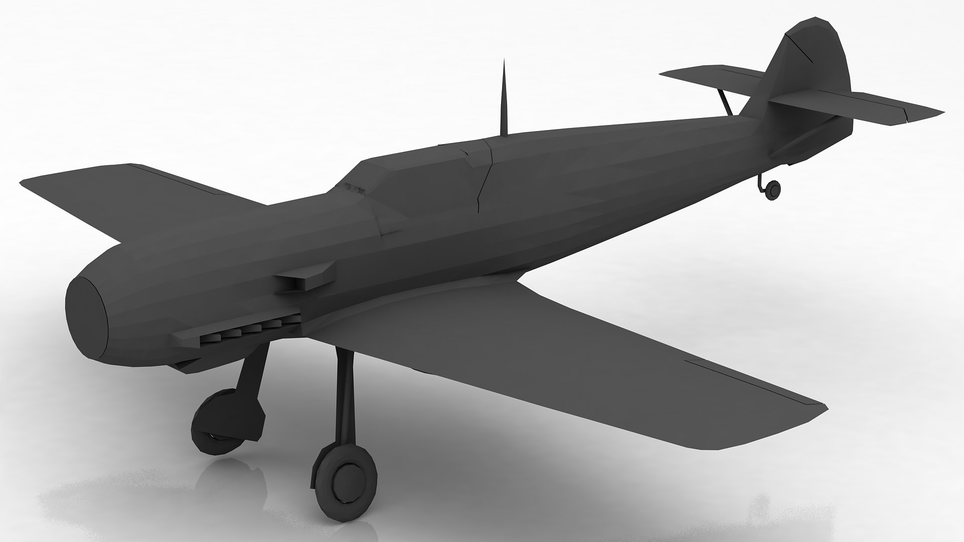 modelo 3d Messerschmitt BF109-E7 Trop - TurboSquid 1928575