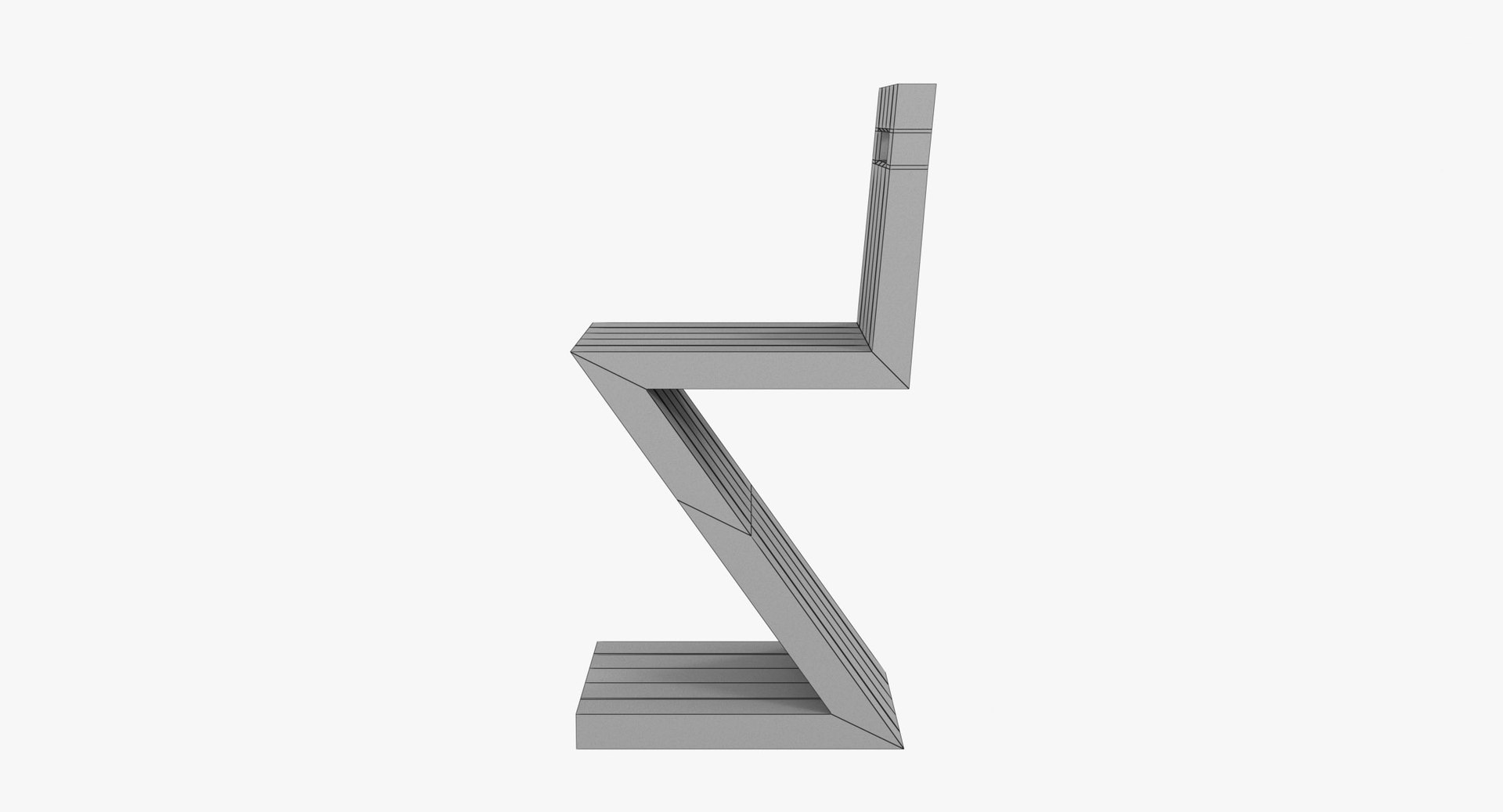 Minimalist Piece Wooden Z 3D Model - TurboSquid 1331808