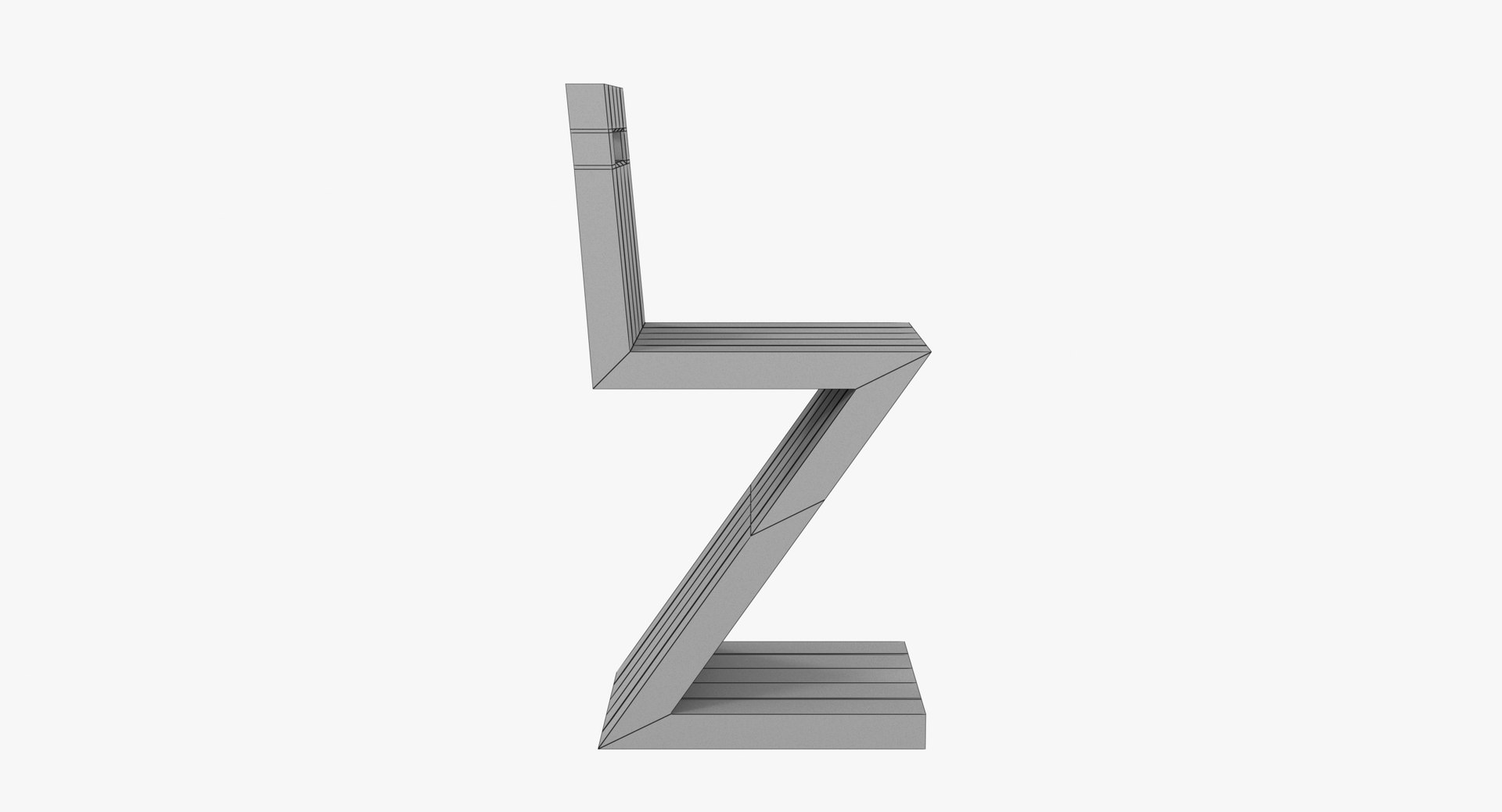 Minimalist Piece Wooden Z 3D Model - TurboSquid 1331808