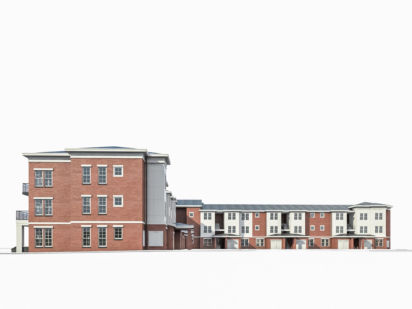 Apartment Complex 01 3D Model - TurboSquid 1751118