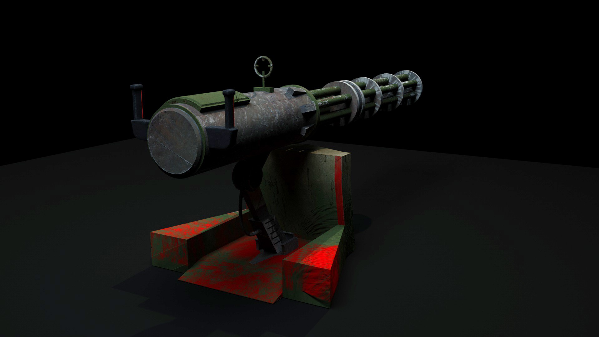 3D War Turret Model - TurboSquid 1699390