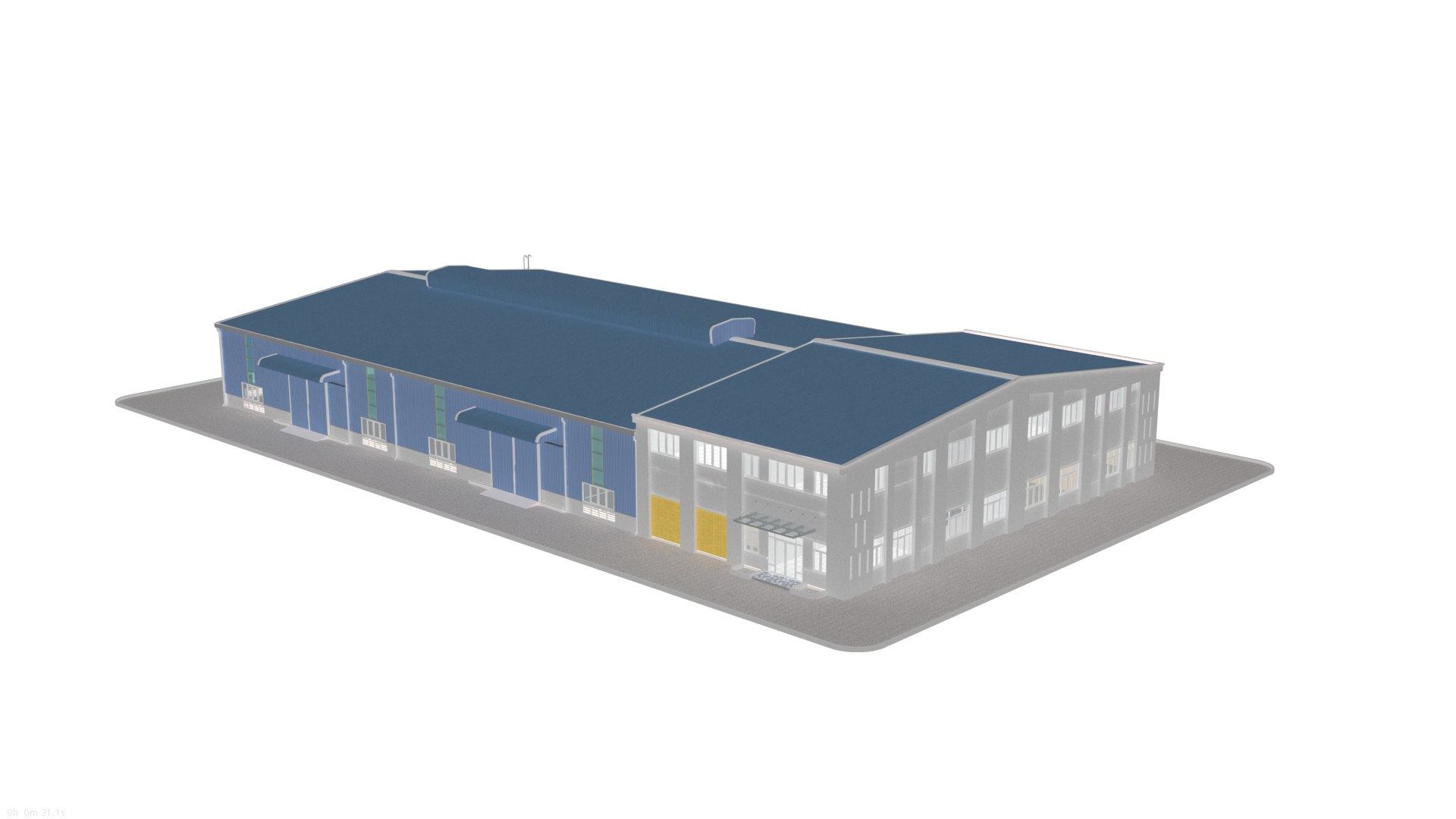 3D Model Factory Industrial Building - TurboSquid 1638409