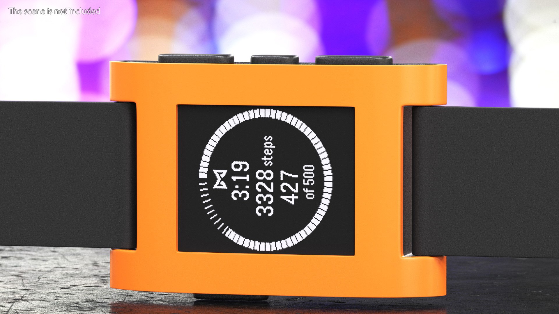 Pebble Smart Watch Works With Strap Unbuttoned 3D Model - TurboSquid 1989032