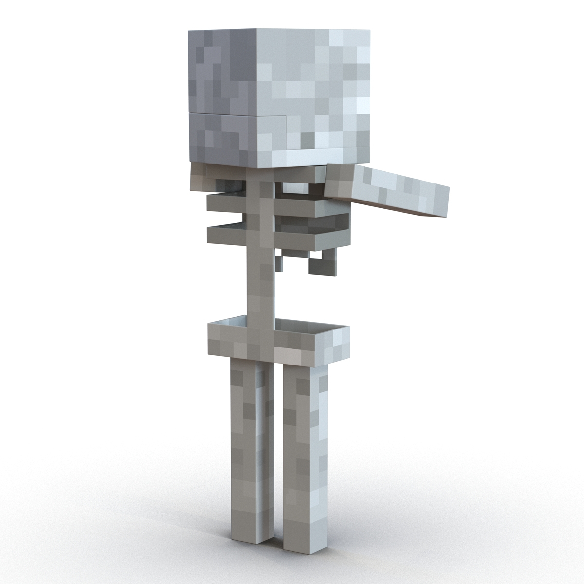 modelo 3d Minecraft esqueleto Rigged modelo 3D - TurboSquid 1017805