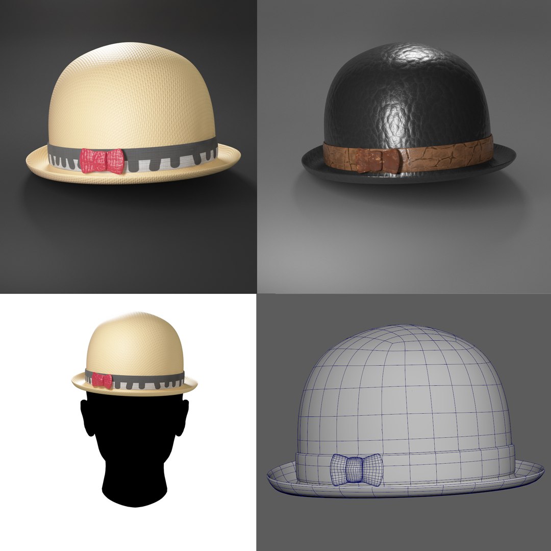 Bowler Hat 3D - TurboSquid 1888585
