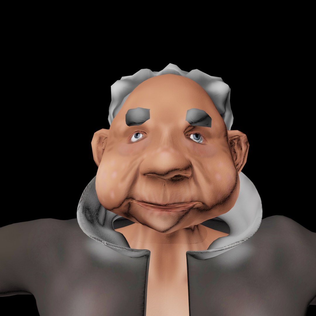 Frank Cartoon 3d Model