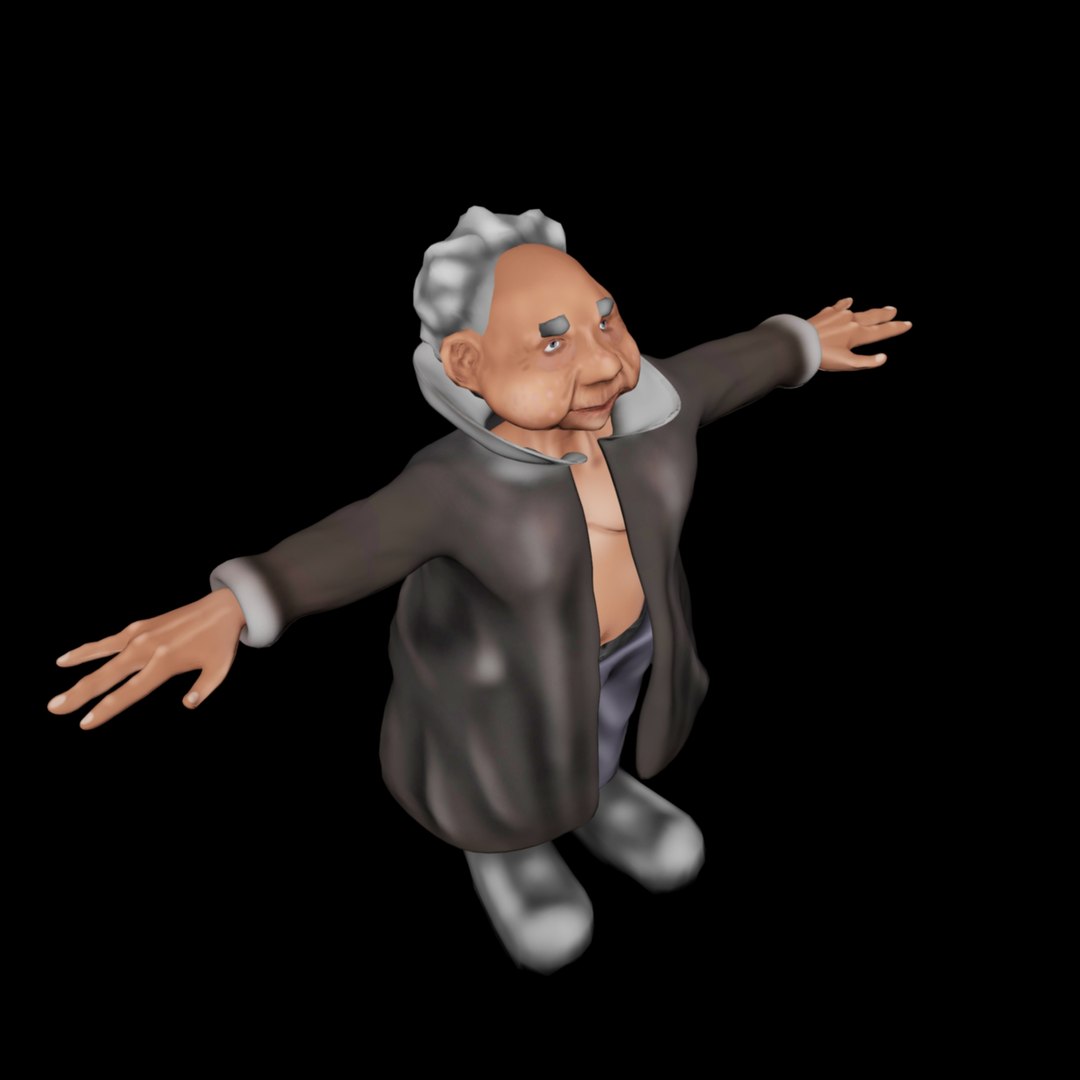 Frank Cartoon 3d Model