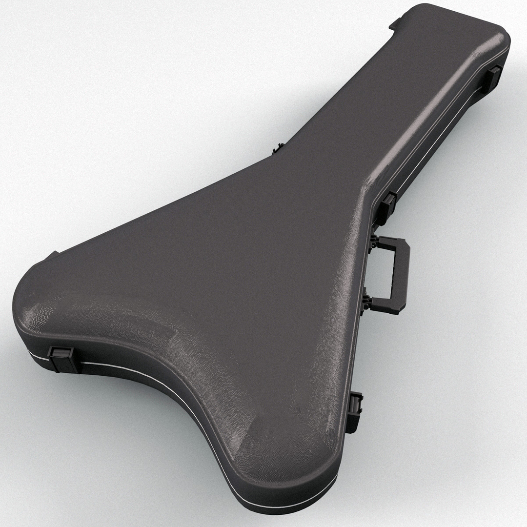 guitar cases 3d model
