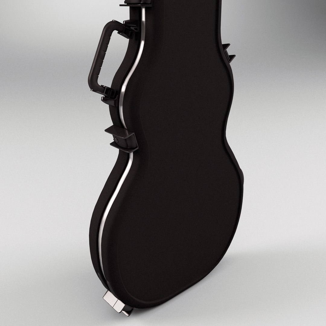 guitar cases 3d model