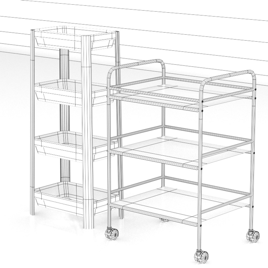 3D bathroom shelf model - TurboSquid 1399056