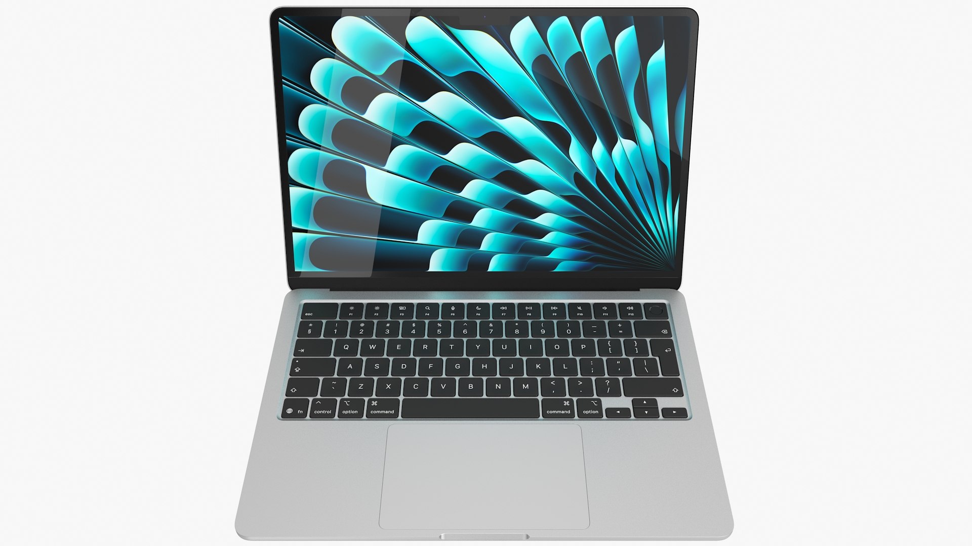 3D Model Apple MacBook Air 13 M4 2025 Silver Rigged - TurboSquid 2382032
