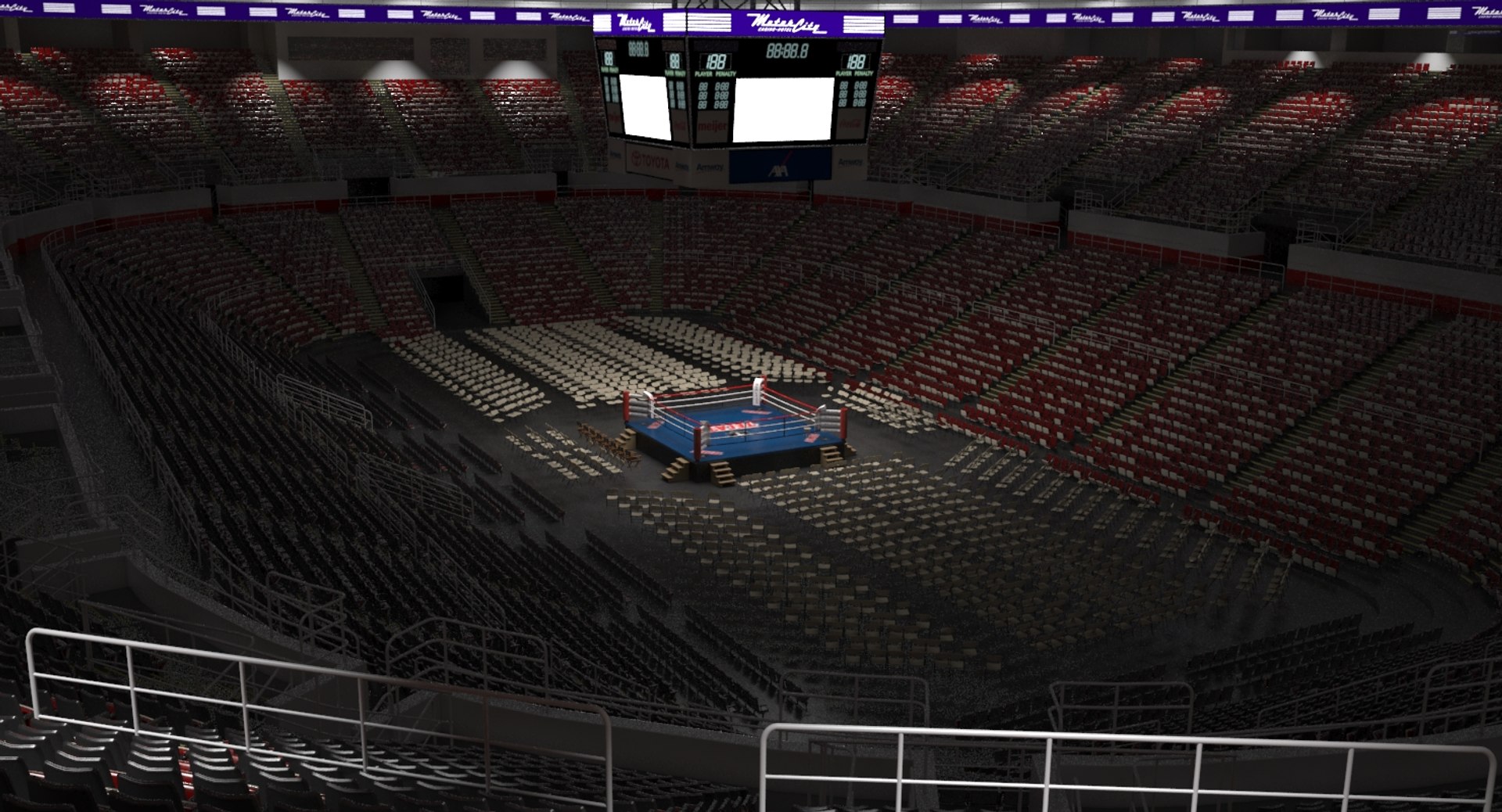 3d Model Boxing Arena