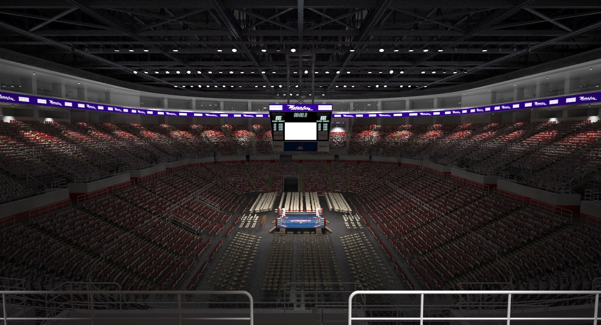3d Model Boxing Arena