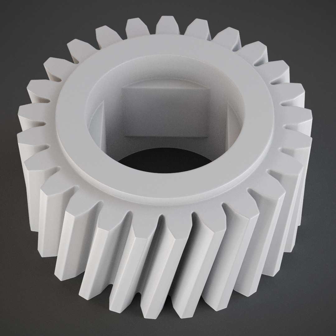 Helical Gear Print 3d Obj