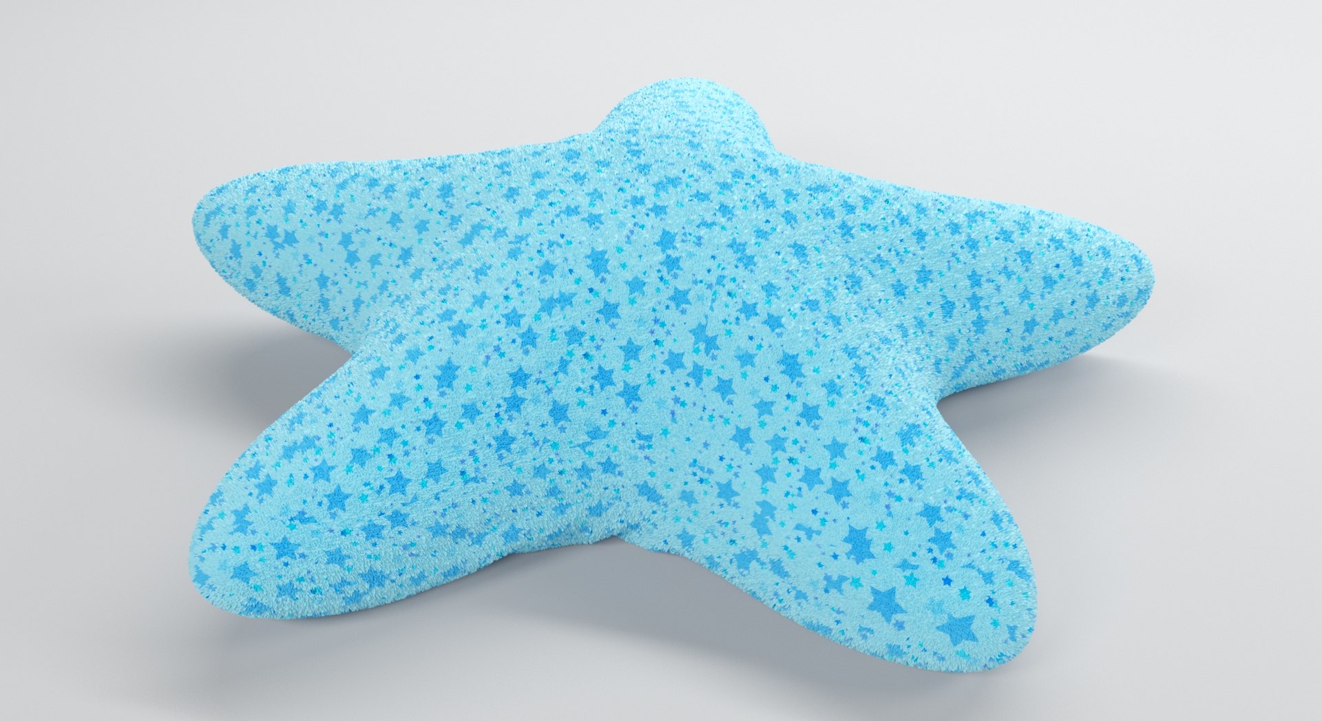 Blue Star Pillow For Childrens Room 3D Model - TurboSquid 1776837