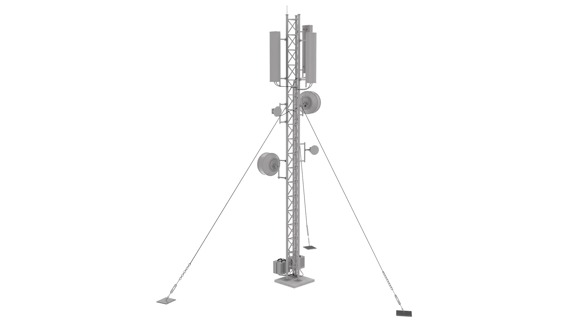 Cellular Towers Collection Model - TurboSquid 2204736