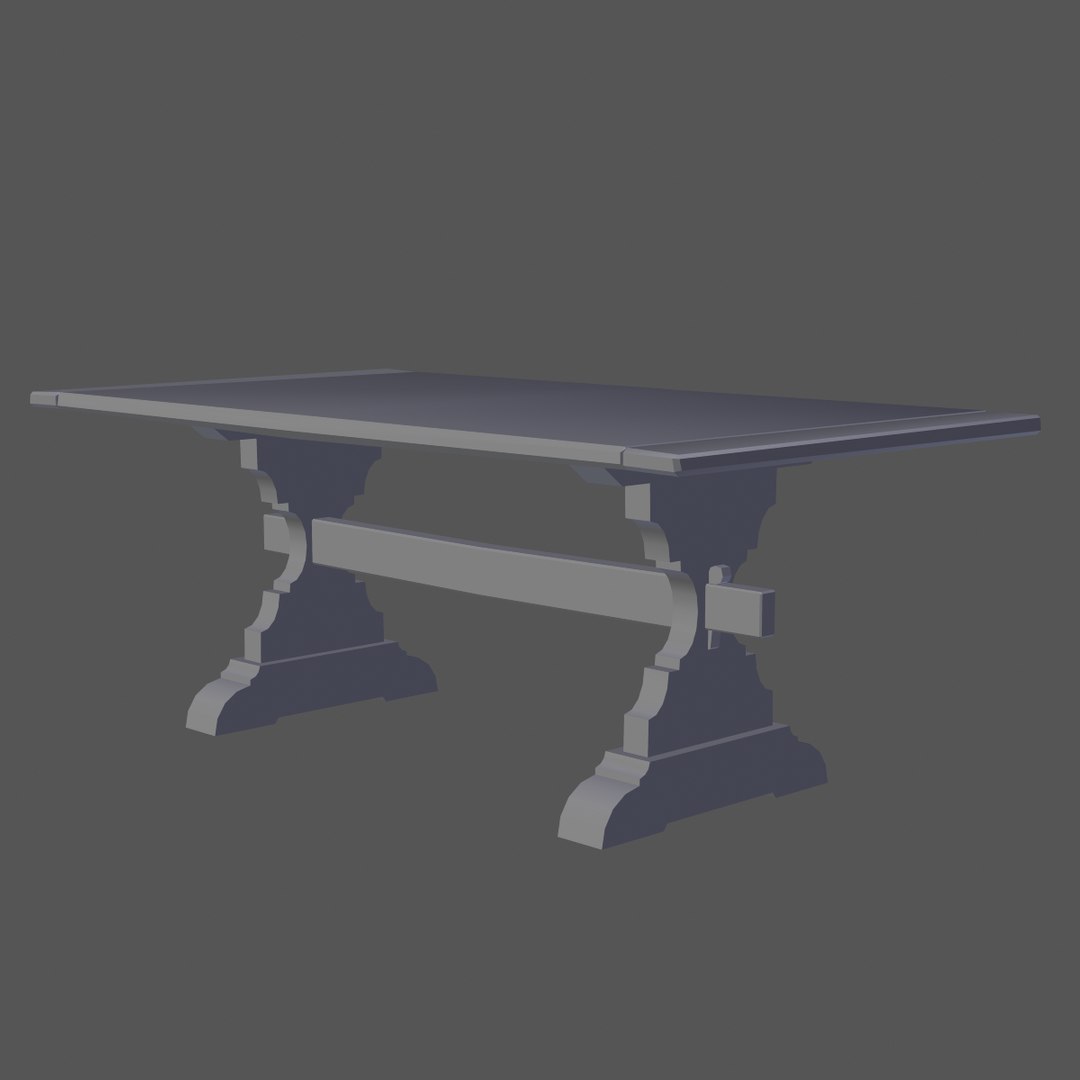 3d Gothic Table