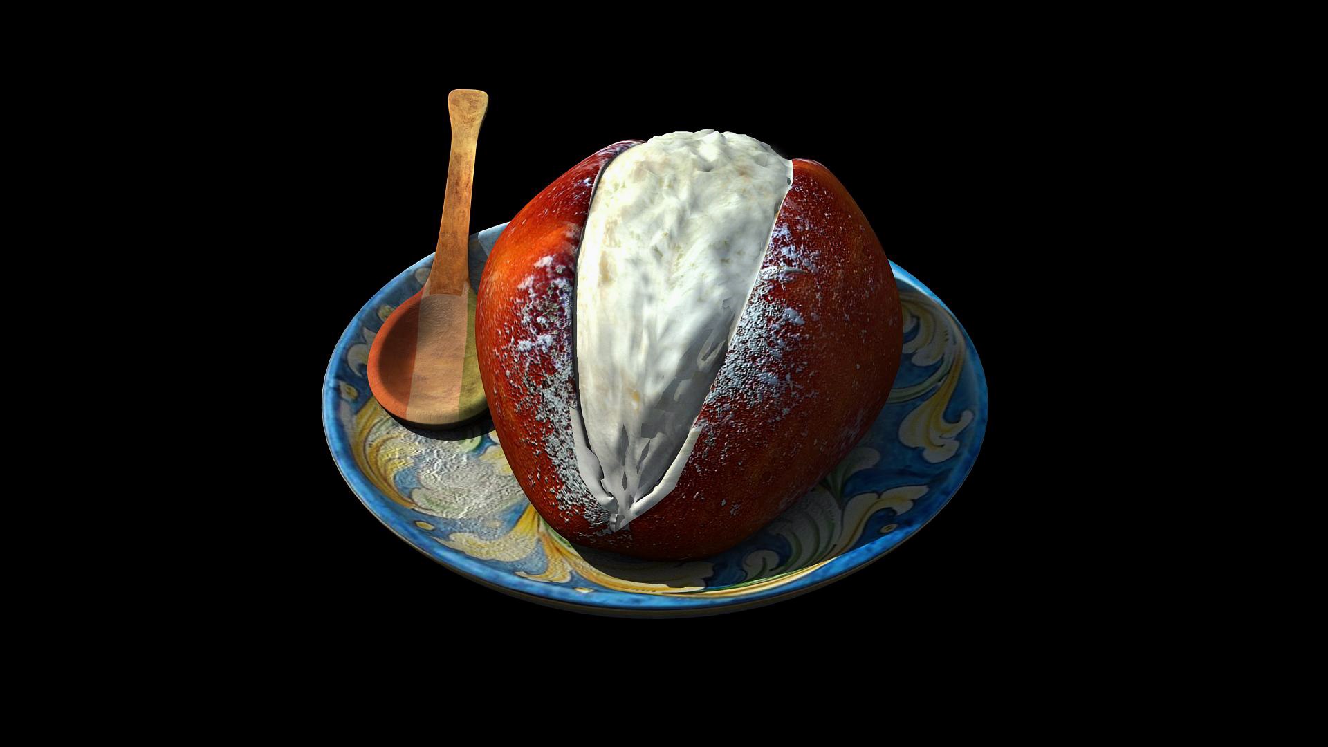 modelo 3d Maritozzo romano italiano con la Panna - TurboSquid 2193961