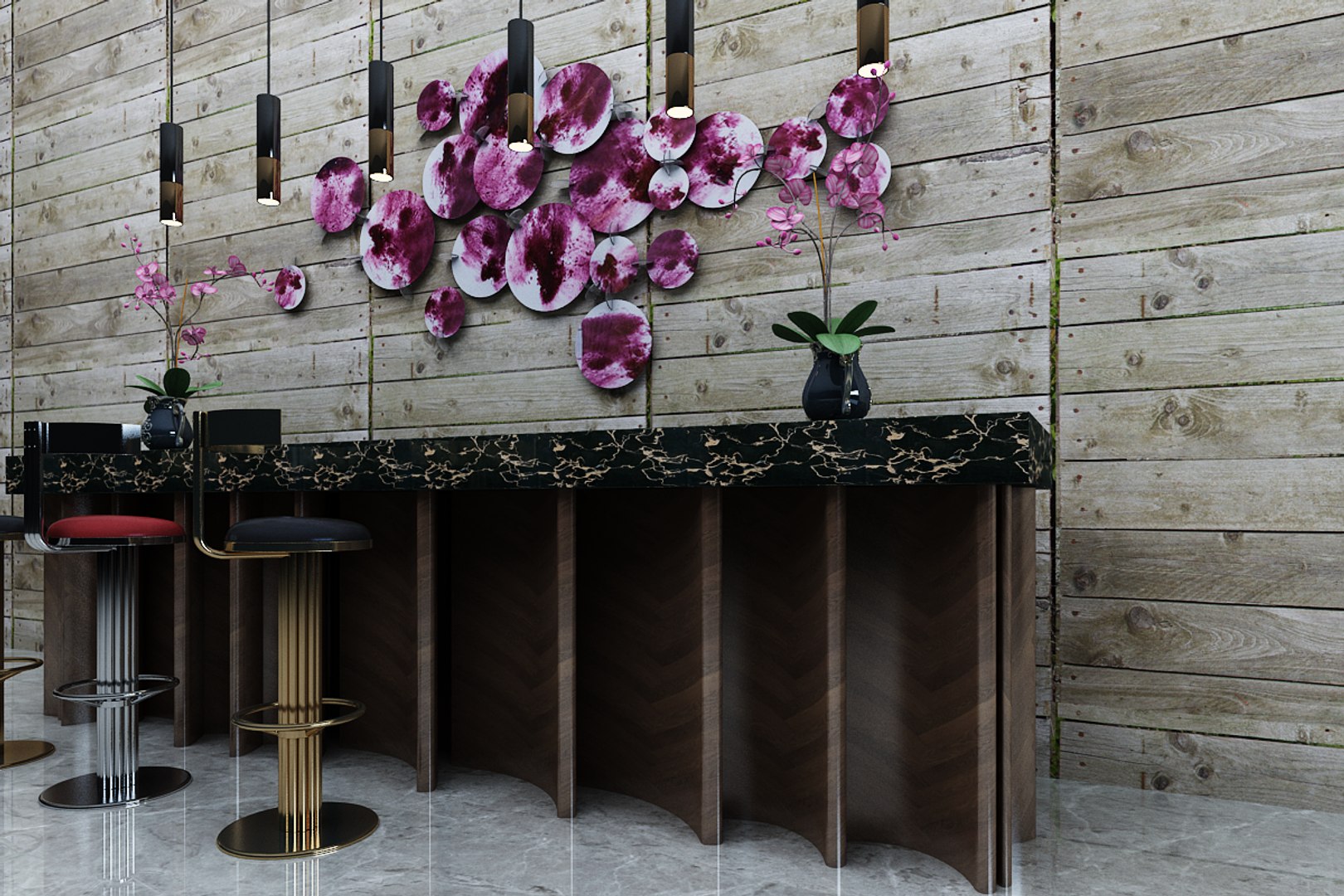 3D Model Bar Counter - TurboSquid 1455586
