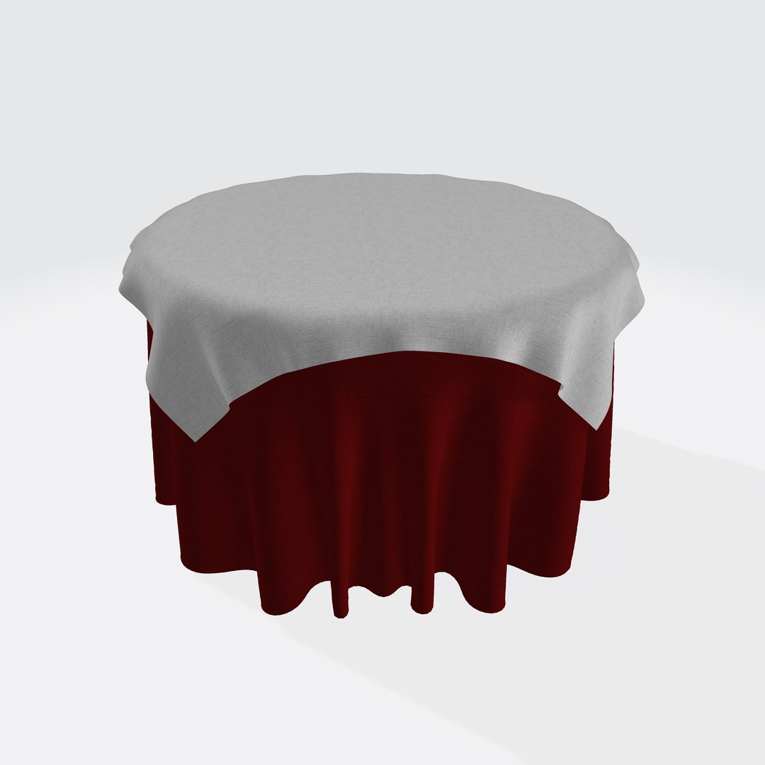Cloth Tablecloth Table 3D Model - TurboSquid 1570831
