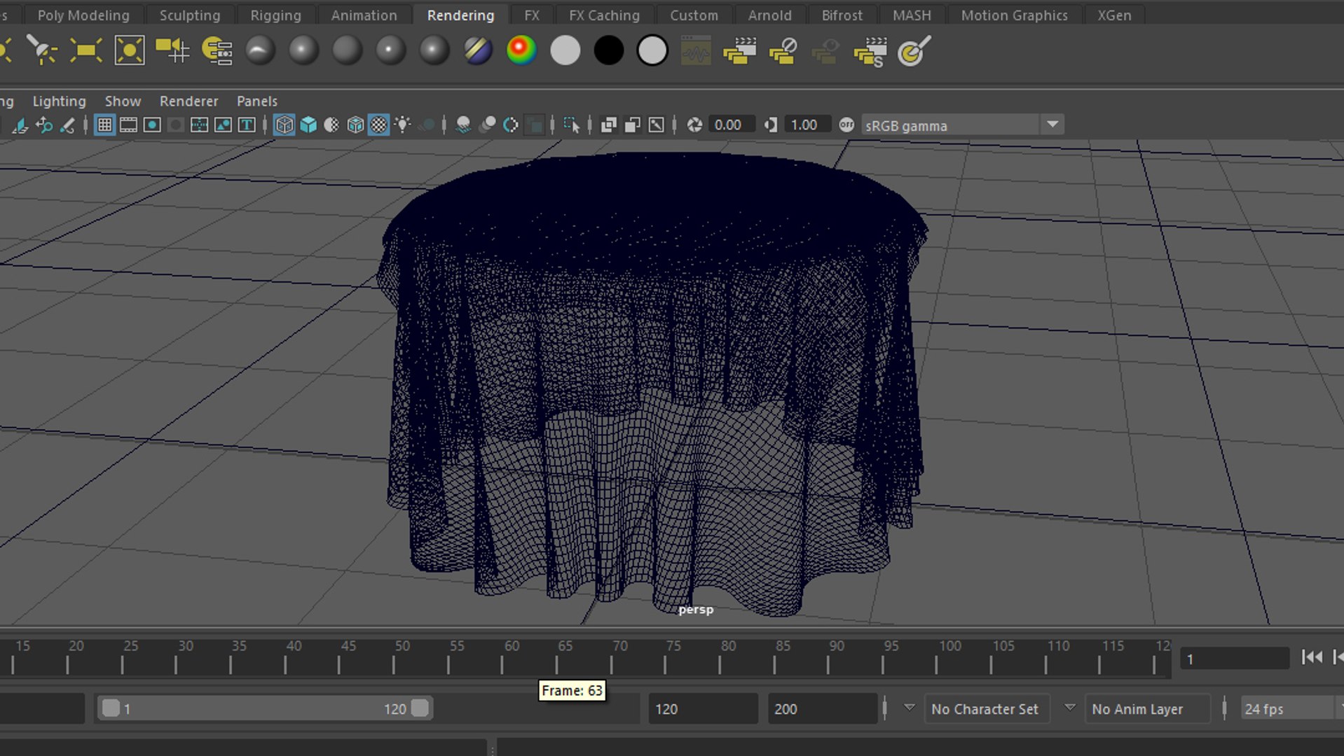 Cloth Tablecloth Table 3D Model - TurboSquid 1570831