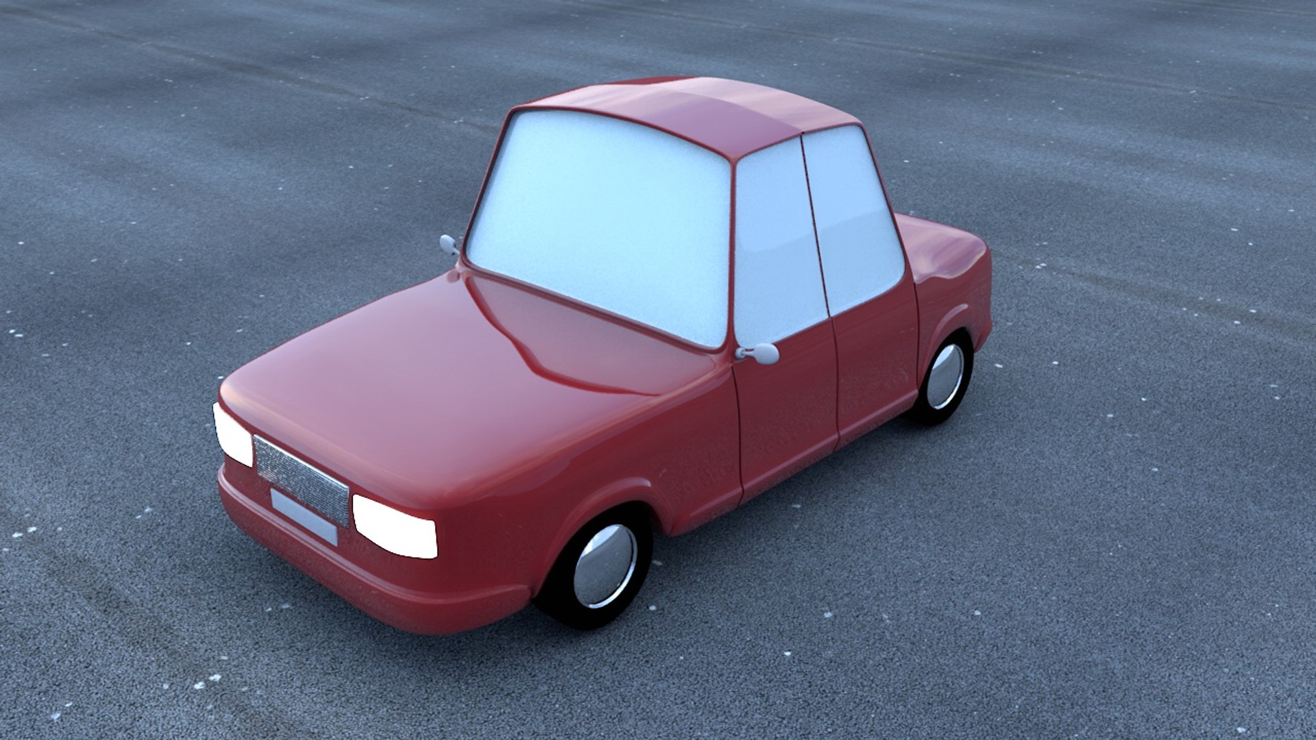 3d cartoon car model
