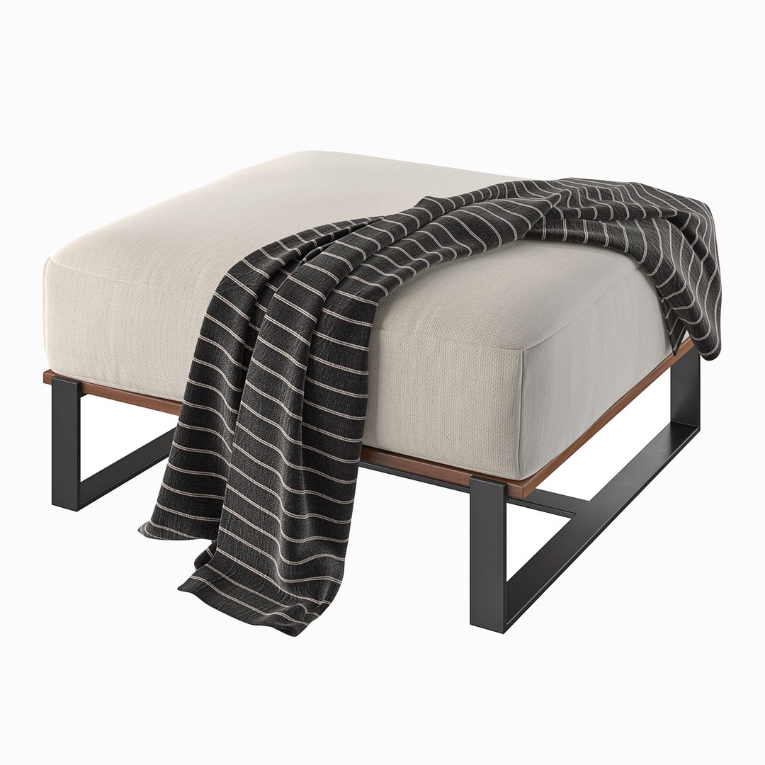 3D Model Garden Pouf Salim - TurboSquid 2238890