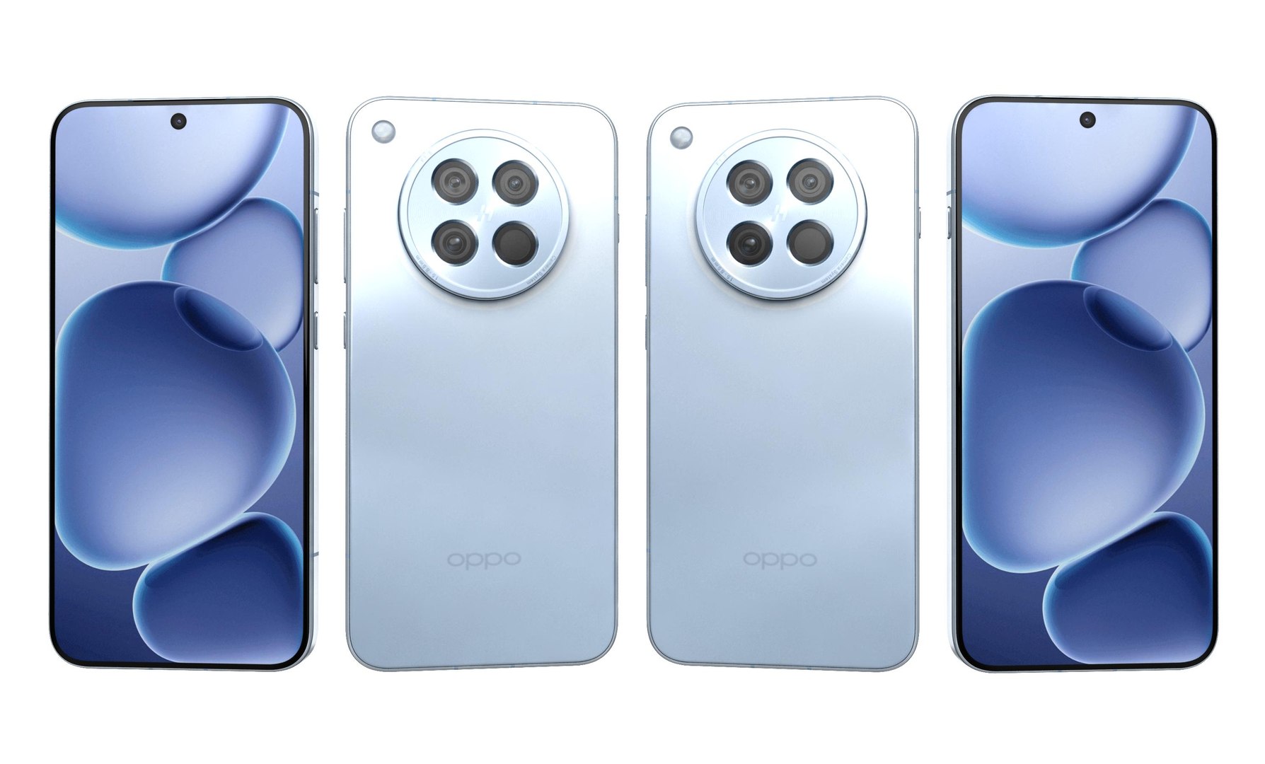 OPPO Find X8s Island Blue And OPPO Find X8 Ultra Moonlight White 3D Model - TurboSquid 2395003